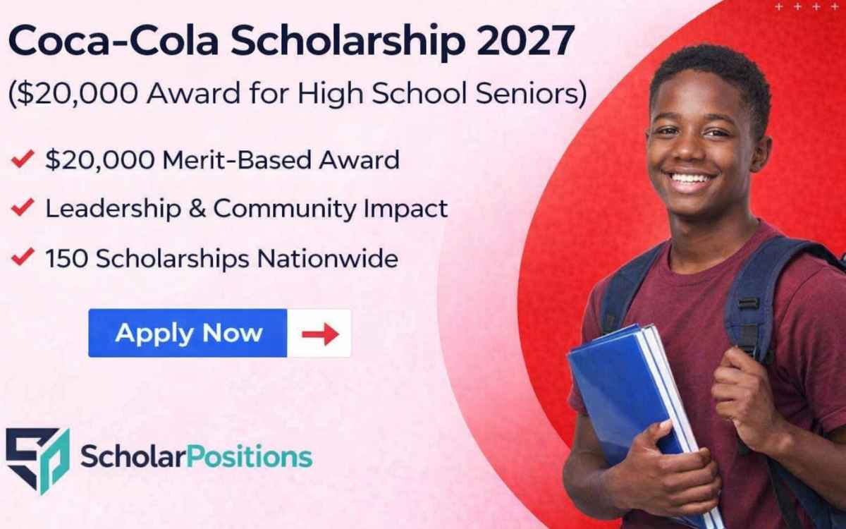 Coca-Cola Scholarship 2027 ($20,000 Award for High School Seniors)