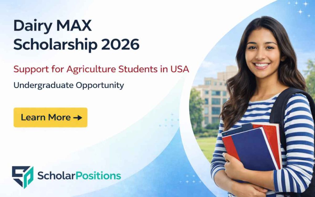 Dairy MAX Scholarship 2026 (Support for Future Agriculture Leaders)
